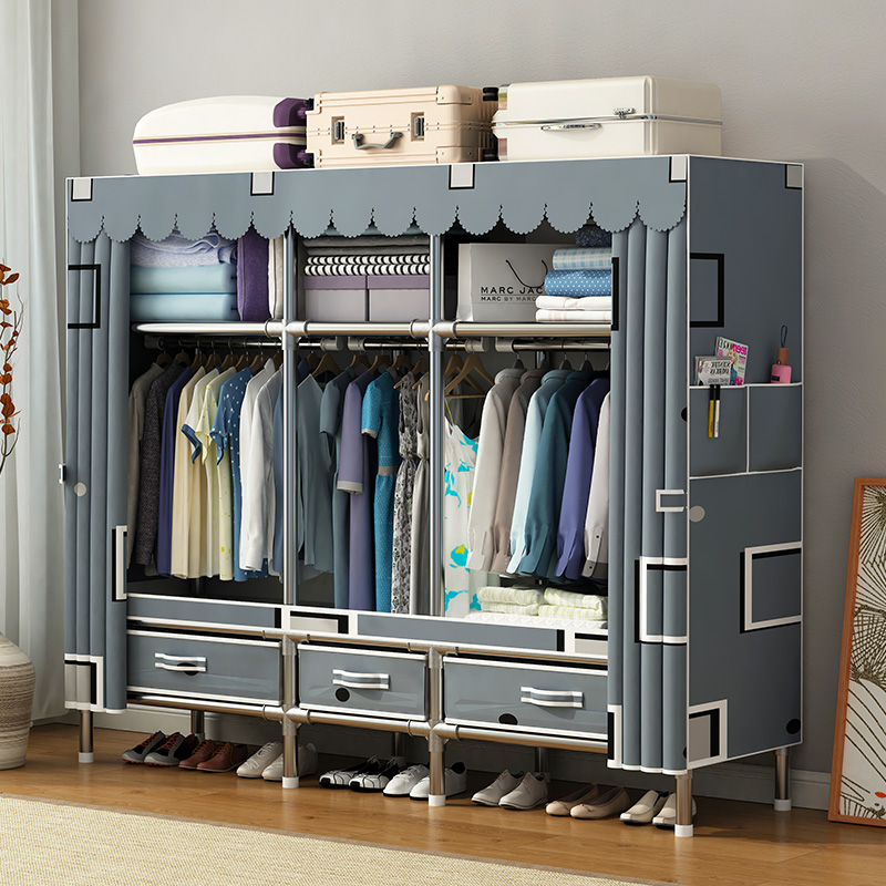 Ligo 23 alloy simple wardrobe for home use sturdy and durable bedroom ...