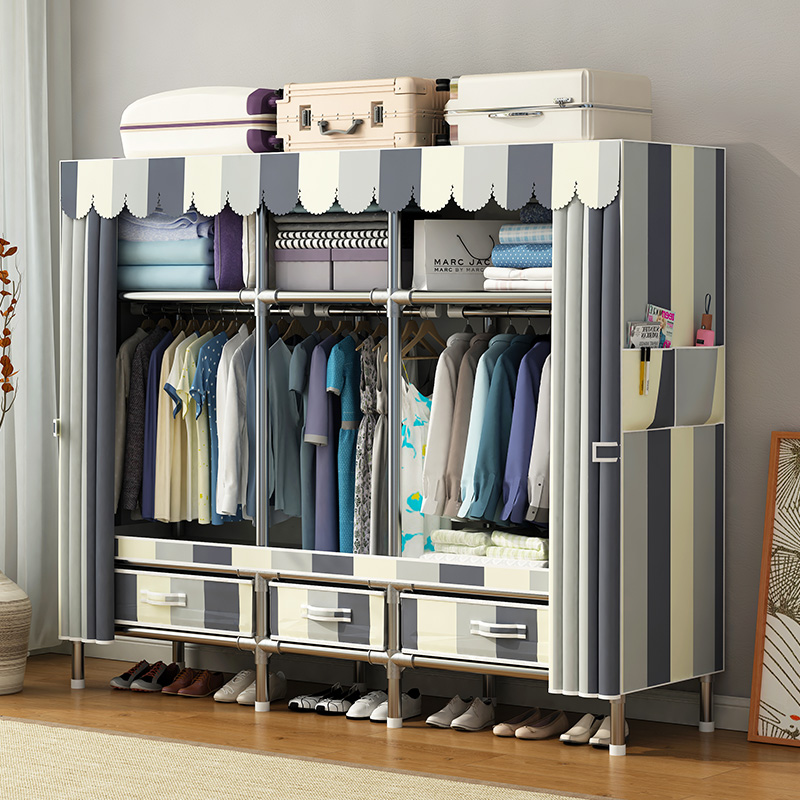 Ligo 23 alloy simple wardrobe for home use sturdy and durable bedroom ...