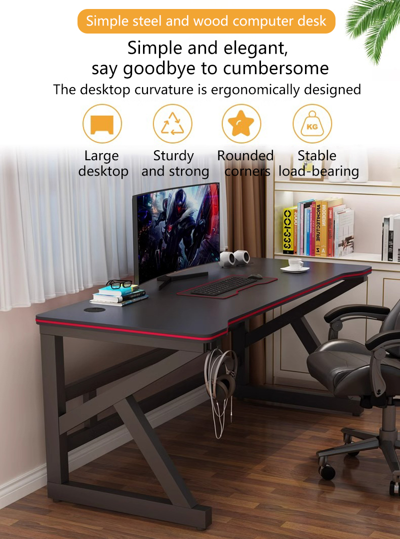Gaming Table Desktop Computer Table Desk Game Carbon Matt Dimension ...