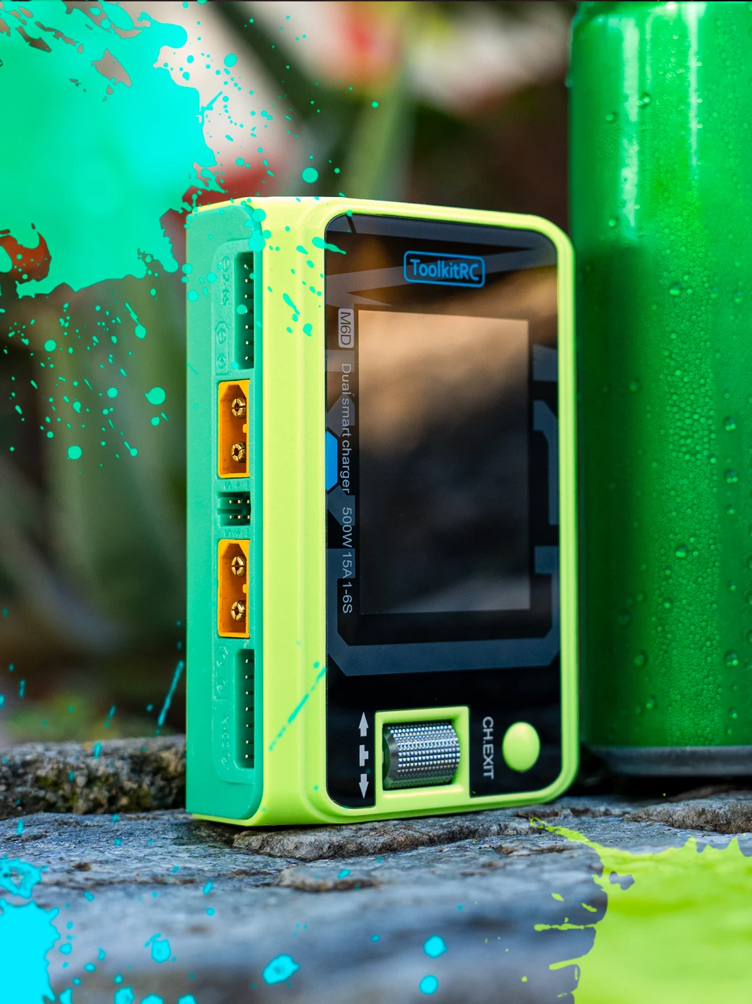 ToolkitRC M6D 500W Limited Edition 15A High Power DC Dual Smart Charger ...