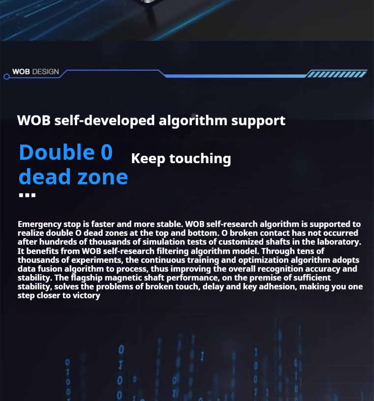 WOB Rainy75RT Aluminum Alloy Esports Magnetic Switch Gaming Mechanical ...