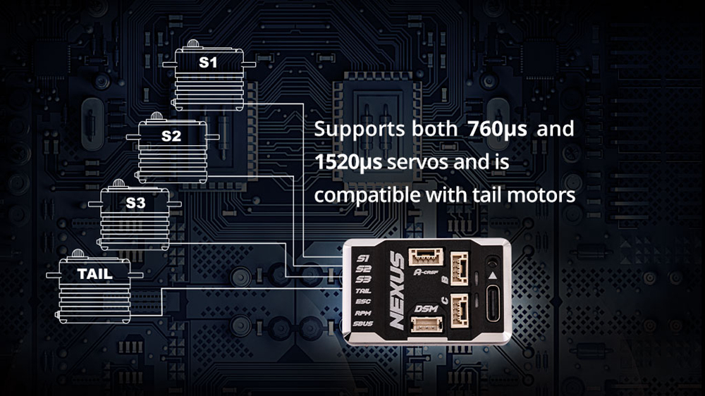 Radiomaster NEXUS Helicopter Flight Controller Built-in 128Mb Black Box ...