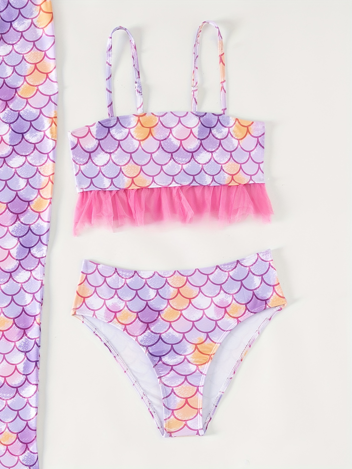 Mermaid Swimsuit Split Fish Tail Children Hot Spring Swimsuit Girls ...