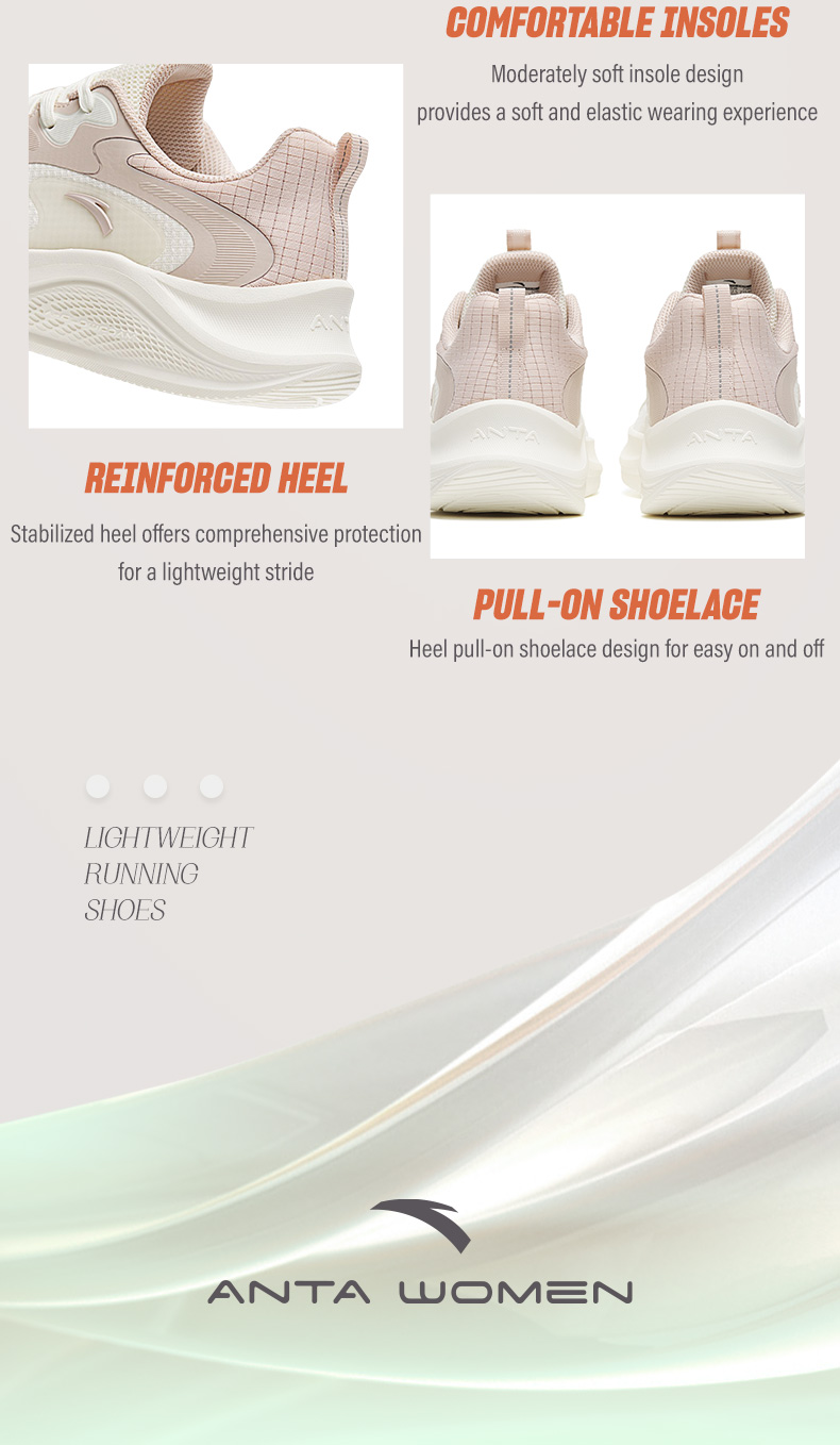ANTA Women Walk Running Shoes Durability Breathable Versatile Soft ...