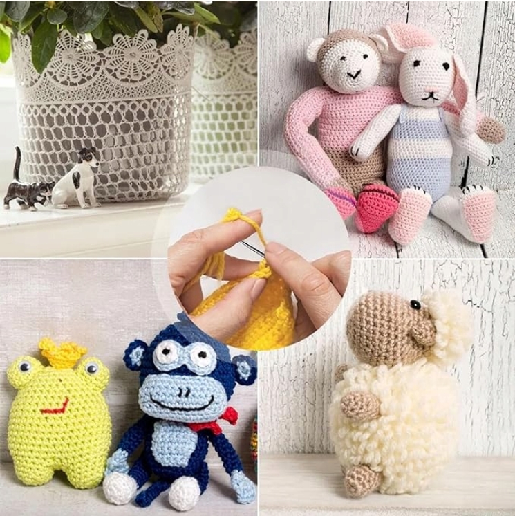 Crochet set for Beginner Crochet Kit Adults Knitting Starter Kit Adults ...