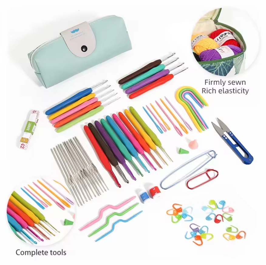 Crochet set for Beginner Crochet Kit Adults Knitting Starter Kit Adults ...
