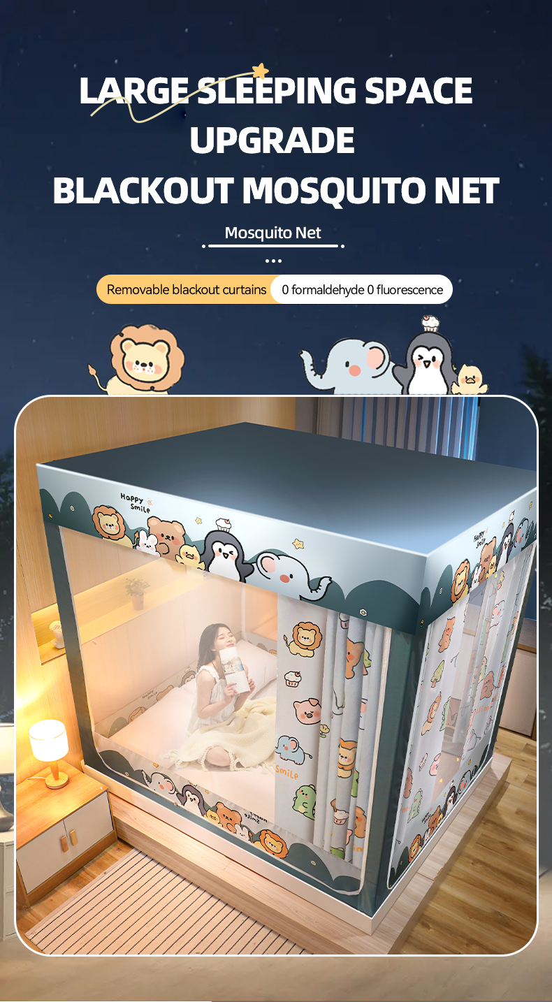 YANYANGTIAN Three Door Mosquito Net Mosquito Proof Curtains Baby Fall ...