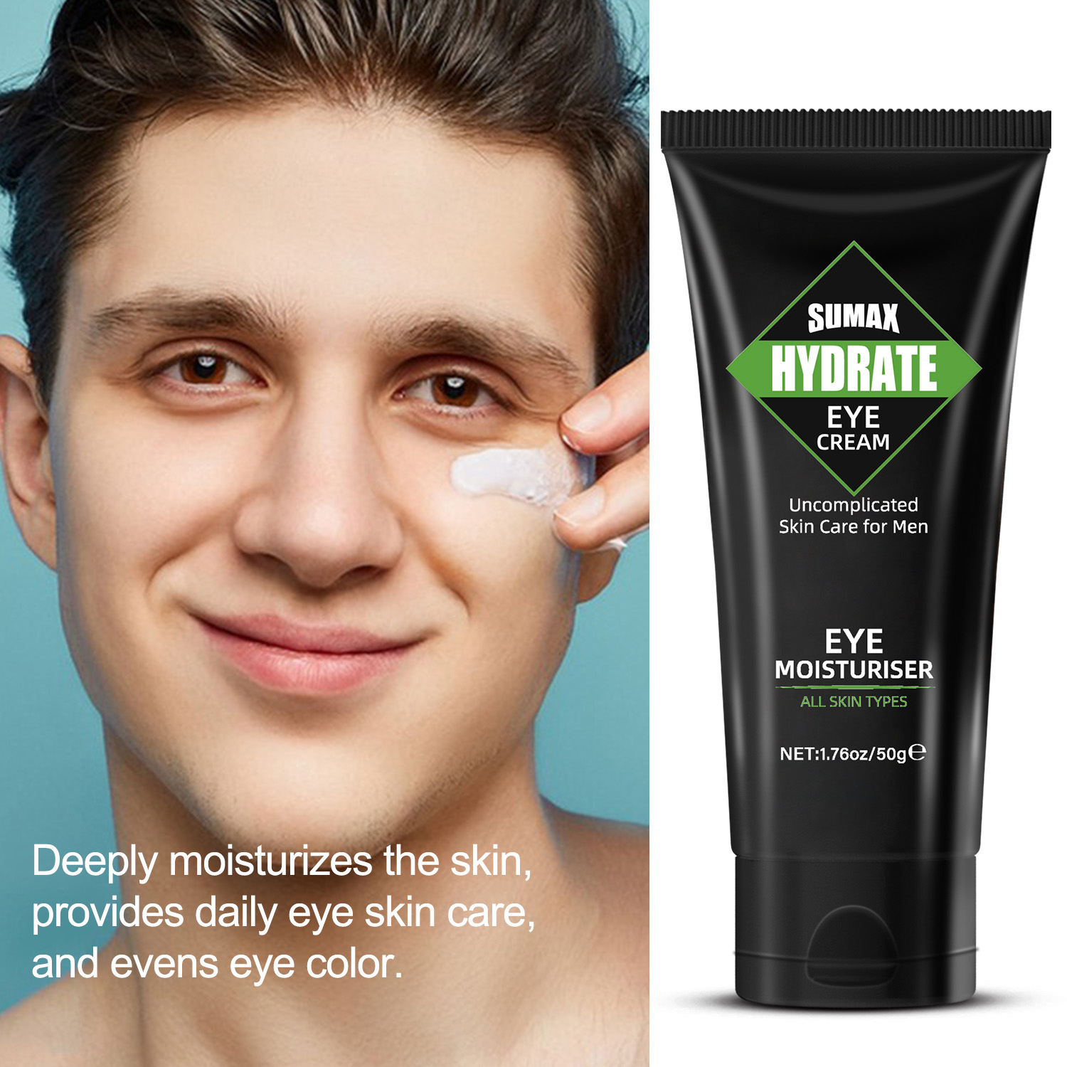 SUMAX Hydrating Eye Gel-Cream, With Hyaluronic Acid for All Skin Types ...