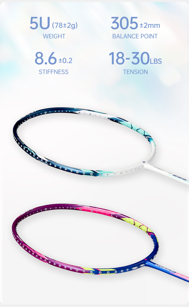 Kawasaki Badminton Racket Dragon 222 5U 18-30LBS Full Carbon For ...