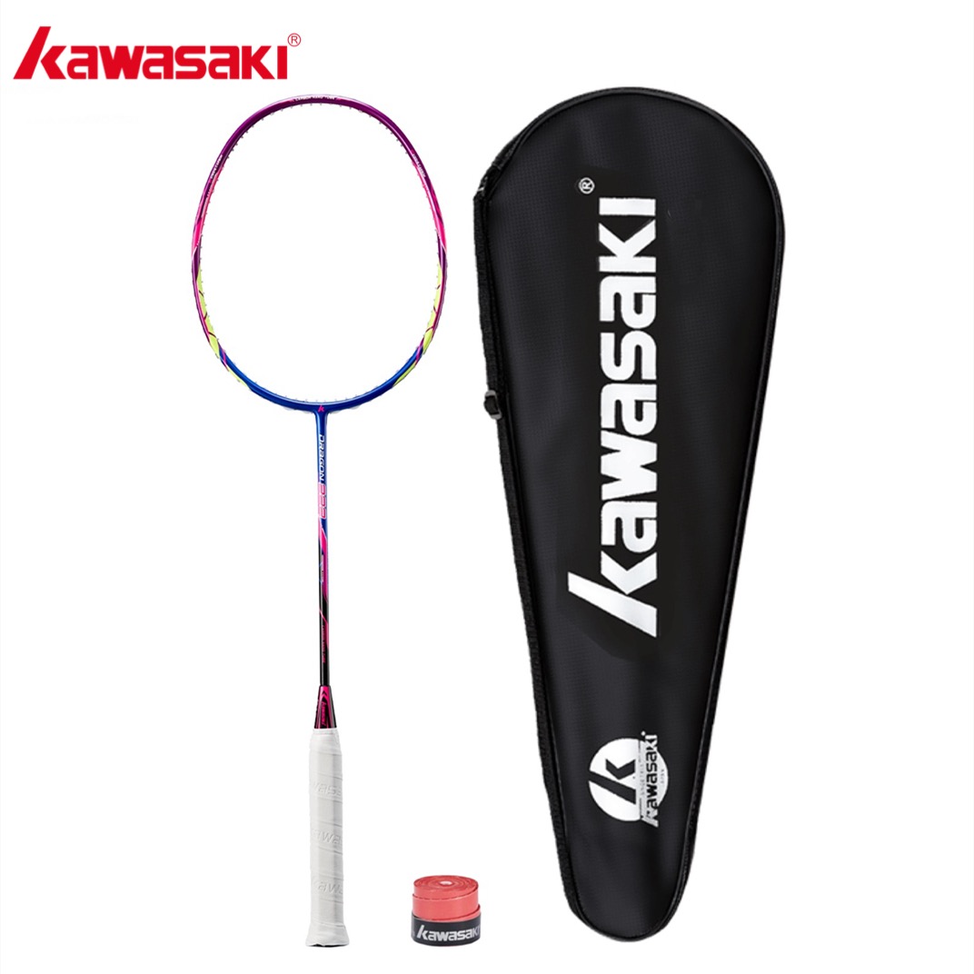 Kawasaki Badminton Racket Dragon 222 5U 18-30LBS Full Carbon For ...