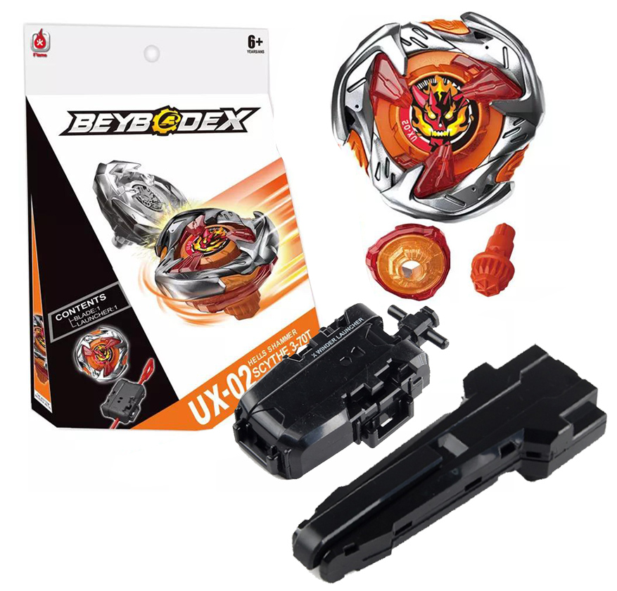 Beyblade X UX-02 Starter Hells Hammer 3-70H Beyblade Xtreme with ...