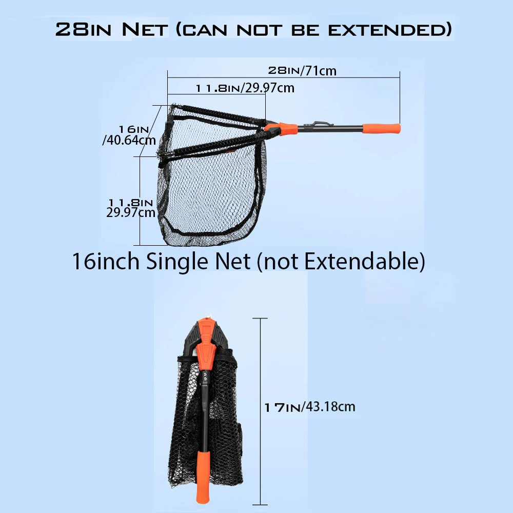 KastKing Pontus Fishing Net, Foldable Extendable Fish Landing Net ...