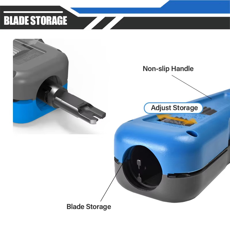 ZOERAX Multi-Function Punch Down Tool, 110 Type Impact Tool for Network ...