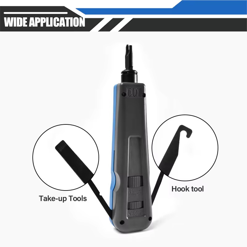 ZOERAX Multi-Function Punch Down Tool, 110 Type Impact Tool for Network ...