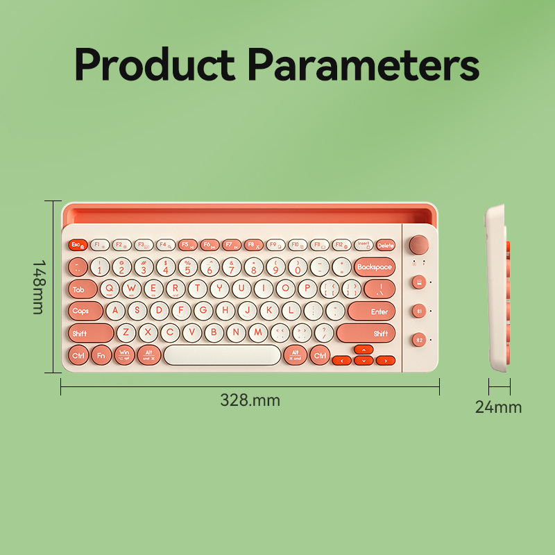 BOW K650D Colorful BT wireless dual-mode keyboard rechargeable keyboard ...