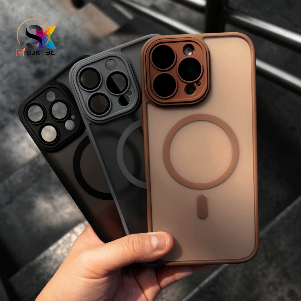 NEW !! Desert Titanium Black Grey Matte magnetic phone case for iPhone ...