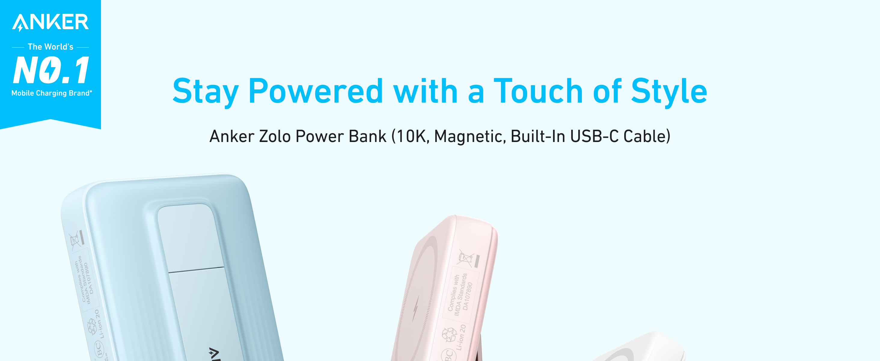 Anker by Zolo Power Bank 30W Wireless Magnetic 10,000mAh Portable Power ...