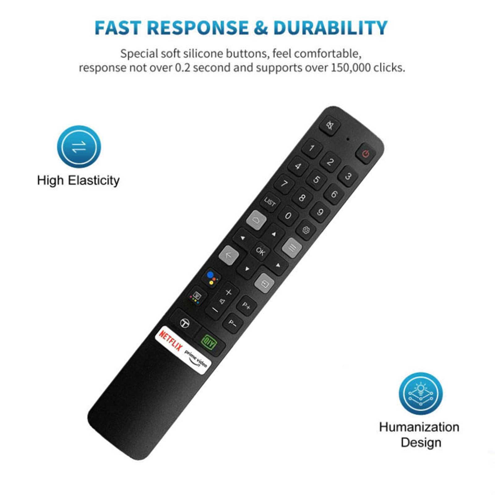 Replacement Voice Remote Control for TCL Smart TV RC901V FMR6 50P65US ...