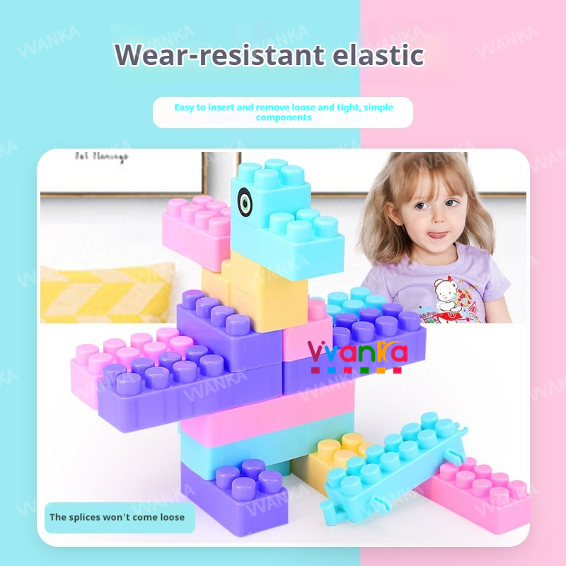 100Pcs Baby Building Blocks DIY Early Learning Educational Toy ...