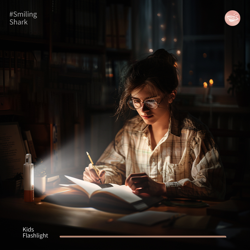 Smiling Shark SD1023 LED Flashlight Super Bright Colour Keychain Light 3Mode Type-c Rechargeable ...