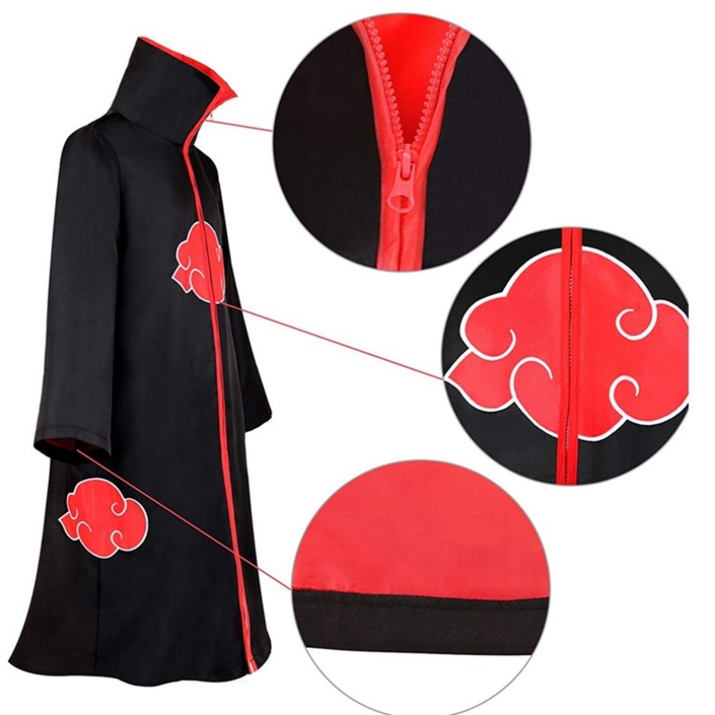Naruto Costume Cloak Akatsuki Costume Hokage Cloak Cosplay Sasuke ...