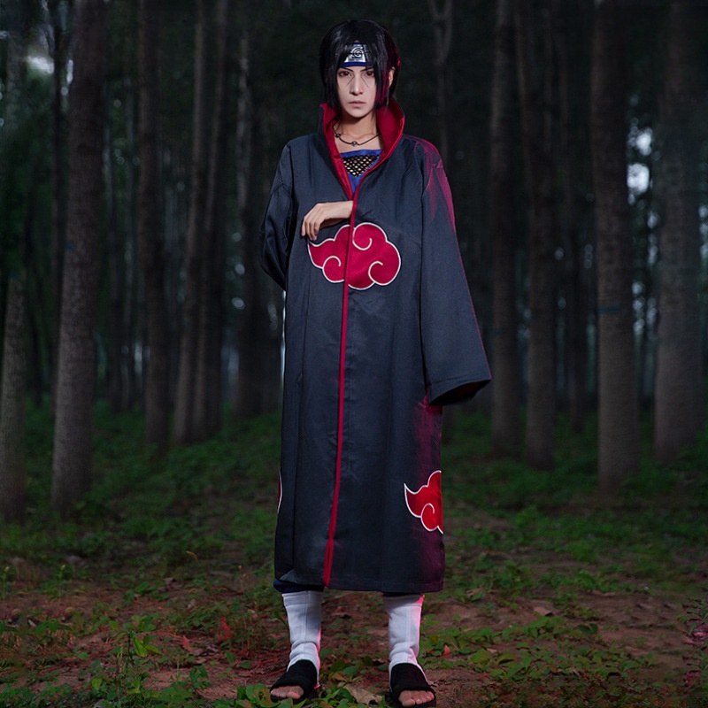 Naruto Costume Cloak Akatsuki Costume Hokage Cloak Cosplay Sasuke ...