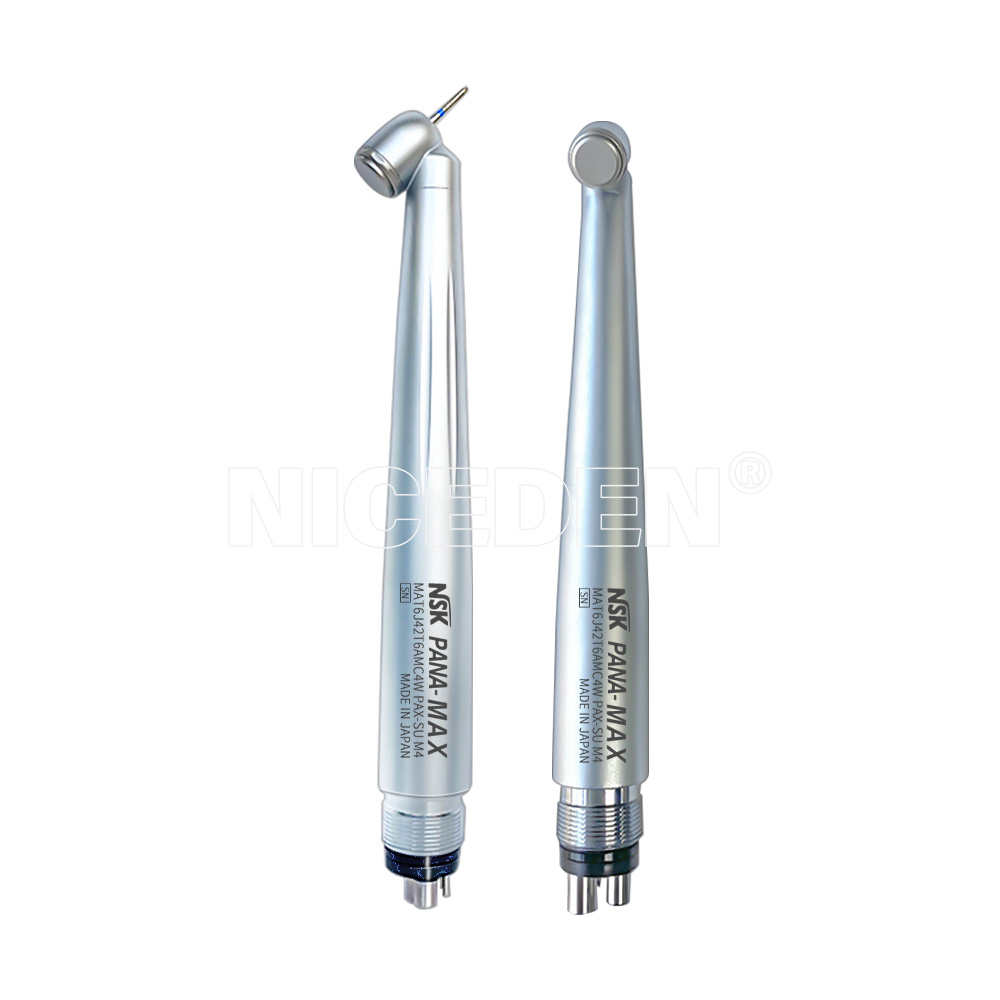 NICEDEN Dental 45 Degree High Speed Handpiece Push Botton Turbine ...
