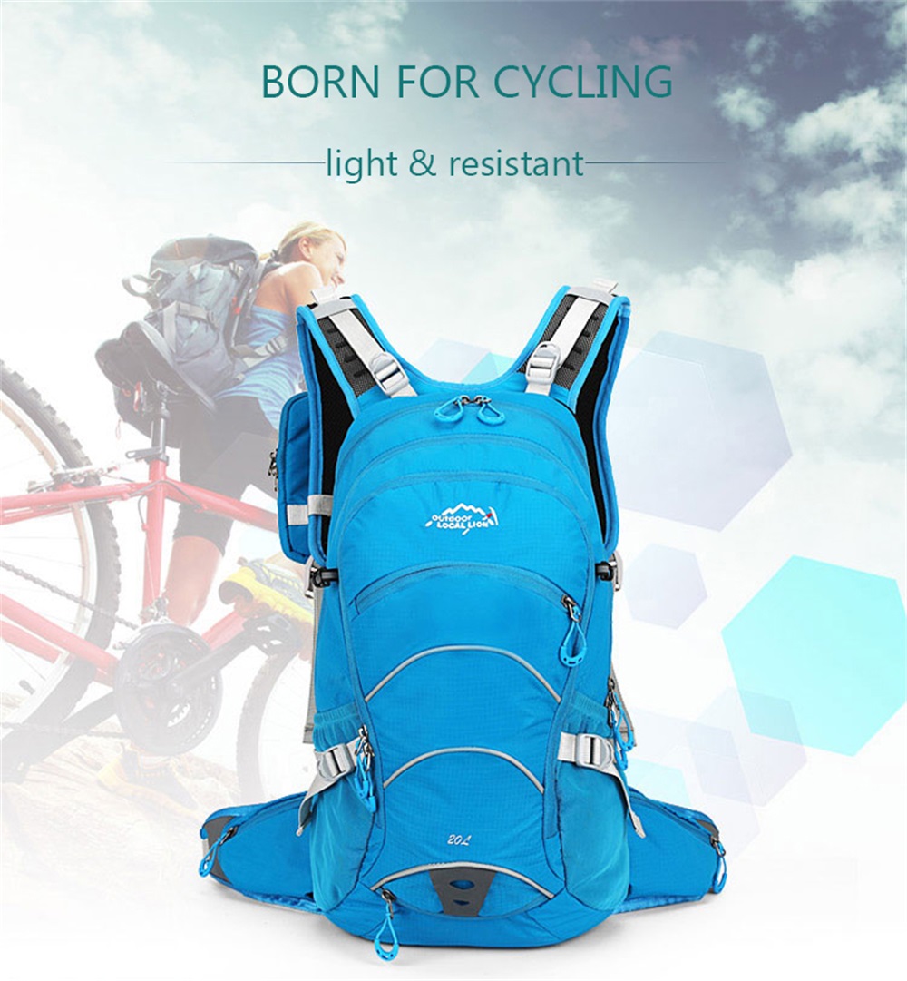 NEW 20 liters ergonomic waterproof bicycle cycling backpack+transparent ...