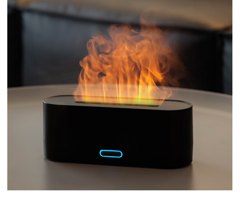 Simulation Flame Air Humidifier for Home Colorful Flame Mist Humidifier ...