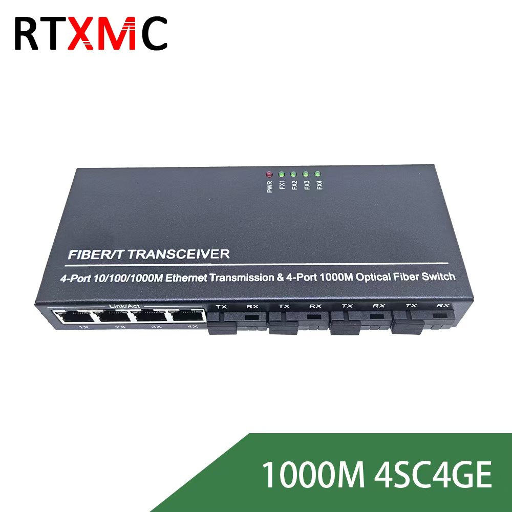 10/100/1000Mbps Fiber Switch Media Converter Transceiver FTTH 2A 1310nm ...