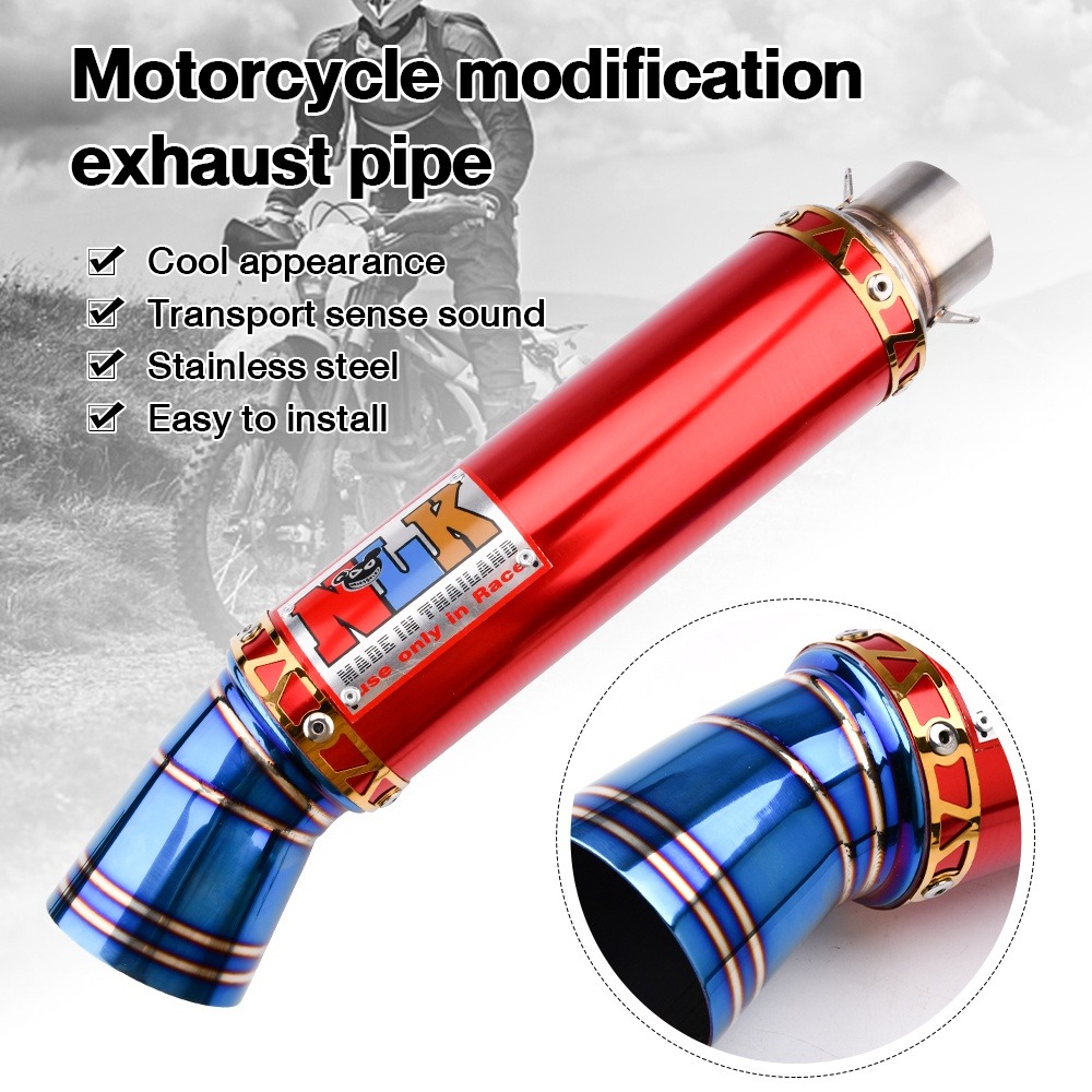 NLK 51mm Inlet Canister Only Muffler Exhaust Muffler Type Pipe Daeng ...