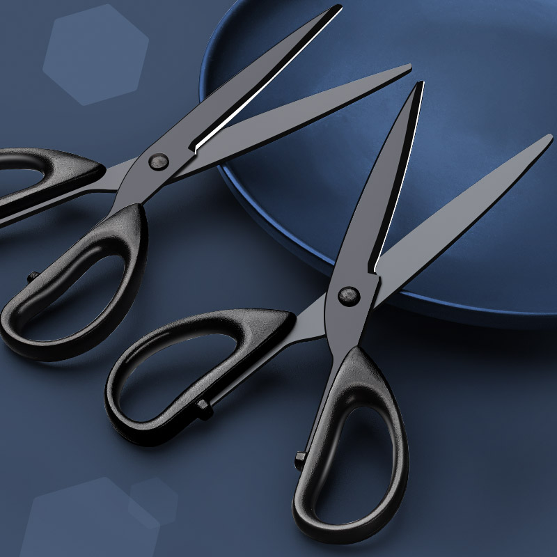 (Buy 2 Take 1) Black Stainless Steel Scissors Office Heavy Duty Large ...