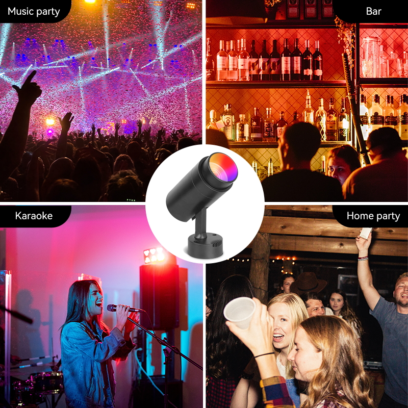 RGB Track Light Complete Set Led Party Light Stage Lights COB Spotlight ...