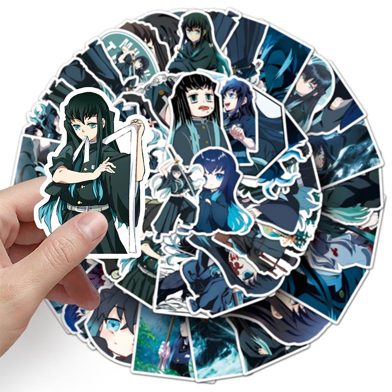 50pcs Tokitou Muichirou Anime Stickers Waterproof Decoration Laptop ...