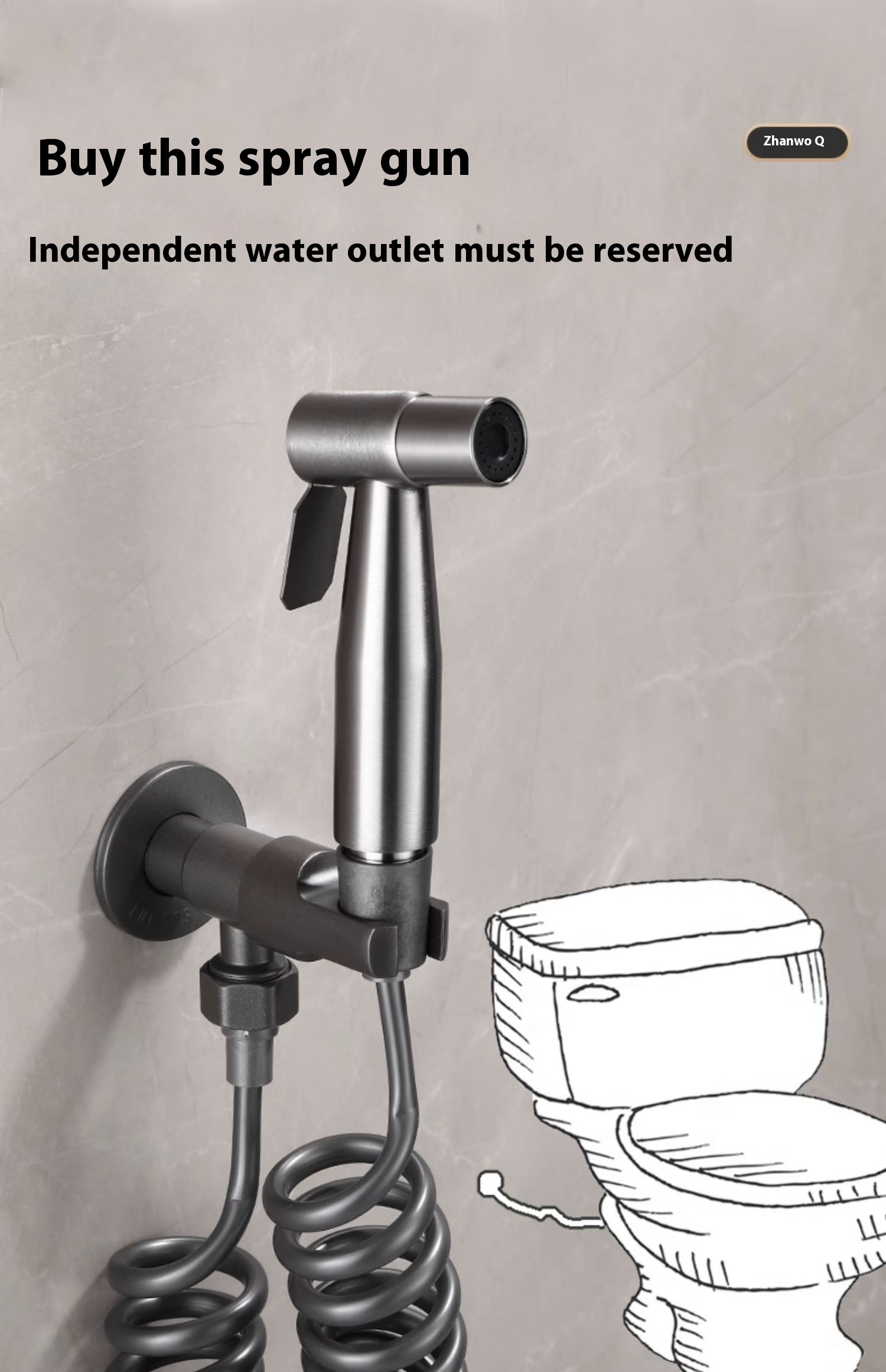 Strictly Selected Stainless Steel Spray Gun Toilet Companion Angle ...