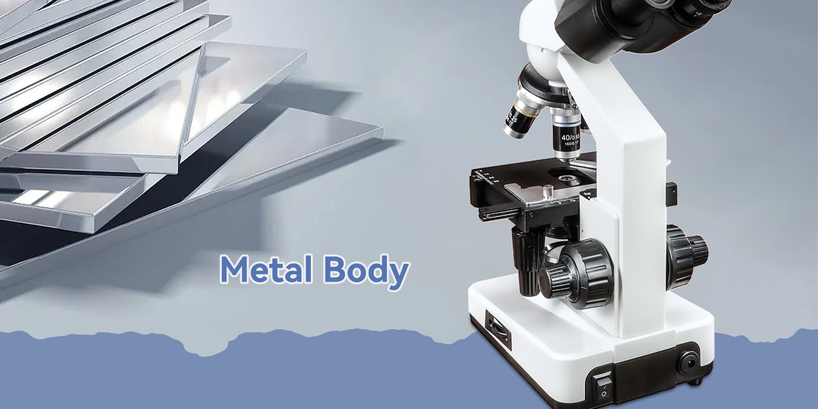 Svbony SM201 Binocular Compound Microscope 40X-2500X Magnification Abbe ...