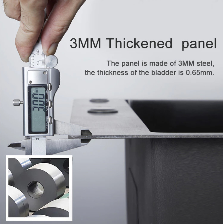 SUS304 Kitchen Sink Stainless Steel Thickness Single Double With Free ...