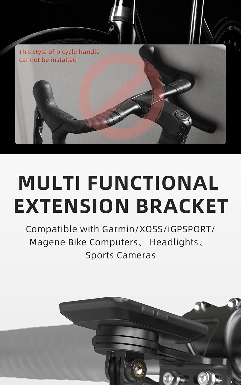 CYCLAMI Aluminium Alloy Double-sided Bike Computer Mount MTB Road GPS ...