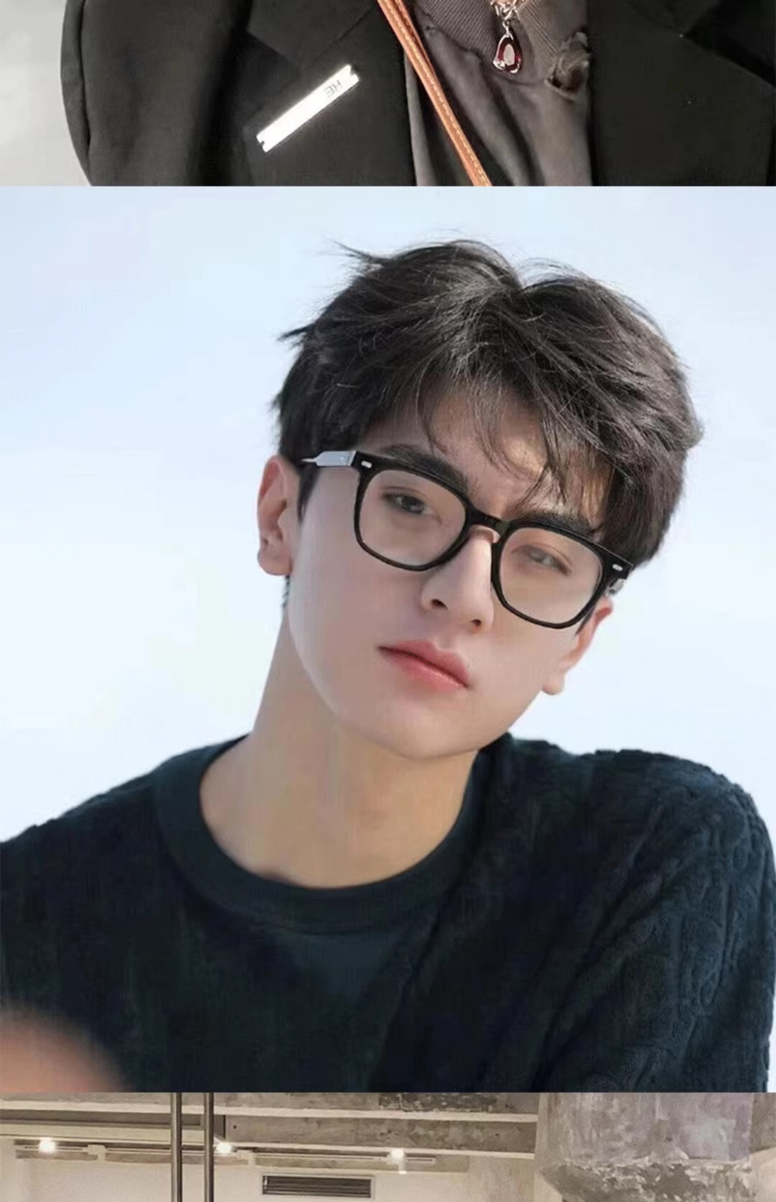 BOOMO - Blue Light Glasses KUBO black frame large frame men and women ...