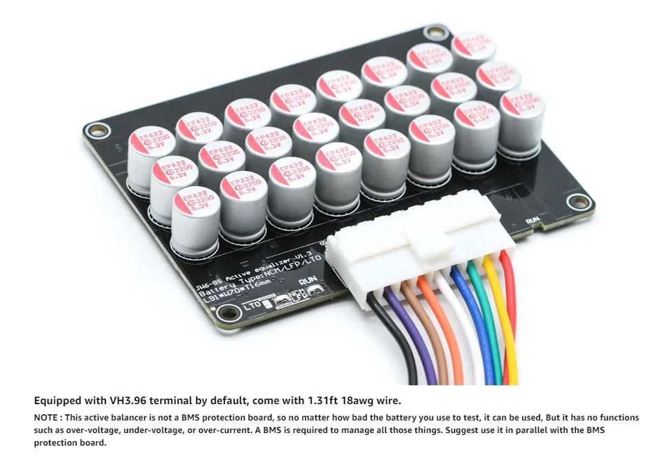6S 7S 8S 5A Active Equalizer Balancer Equalizer Lifepo4 Li-ion Lithium Lipo/Titanate LTO Energy ...