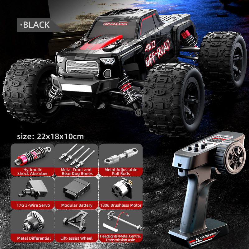 JJRC 4WD RC Car 2.4GHZ 40Km/h High Speed 1806 brushless Motor 80M RC ...