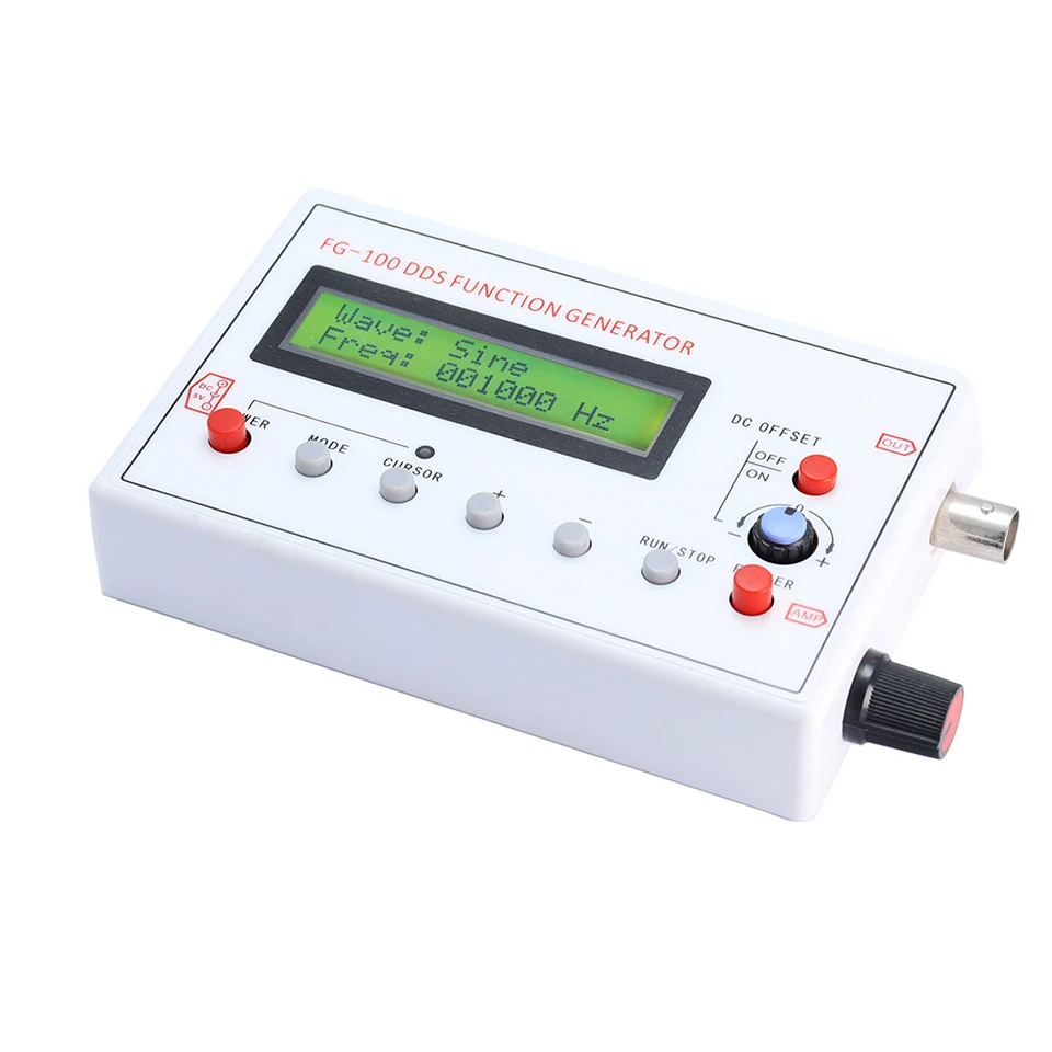 FG-100 DDS Function Signal Generator Portable Frequency Counter 1Hz ...