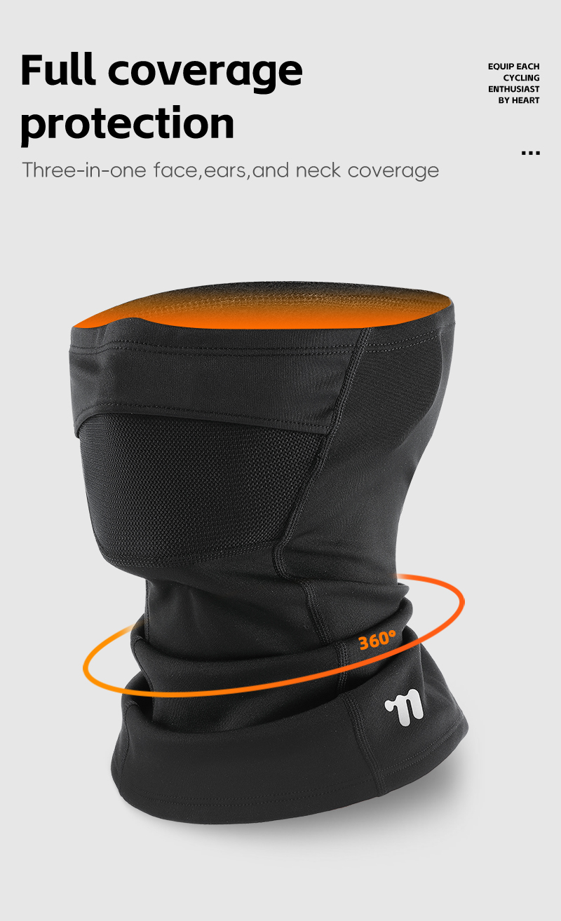 WEST BIKING Cold Proof Motorcycle Travel Mask Tube Mask Half Face Mask ...