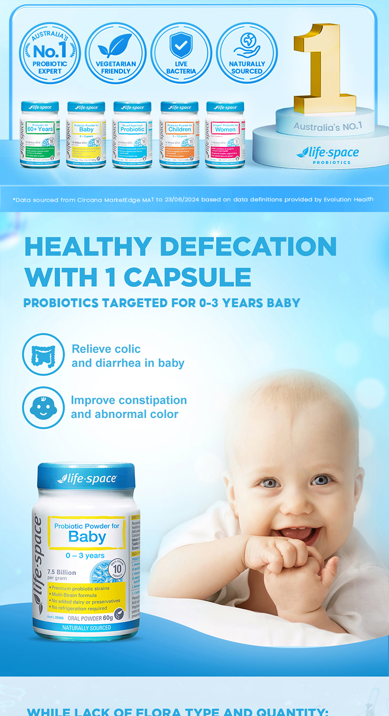 Life Space Bundle Set Kids Baby Probiotic Powder 0-36 Months 60g*2 ...