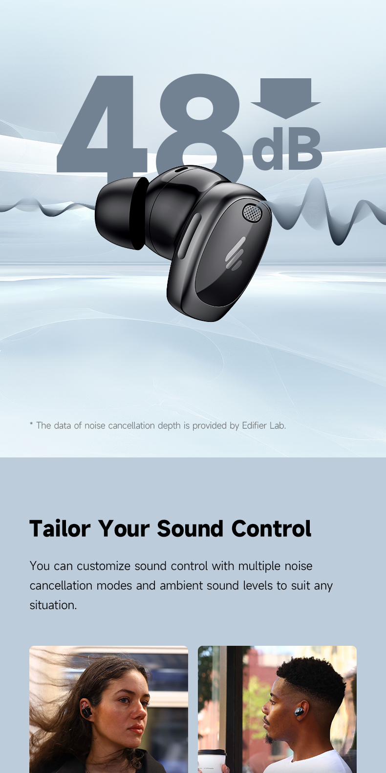 EDIFIER NeoDots True Wireless Earbuds Bluetooth 5.4 Hybrid ANC -48dB ...
