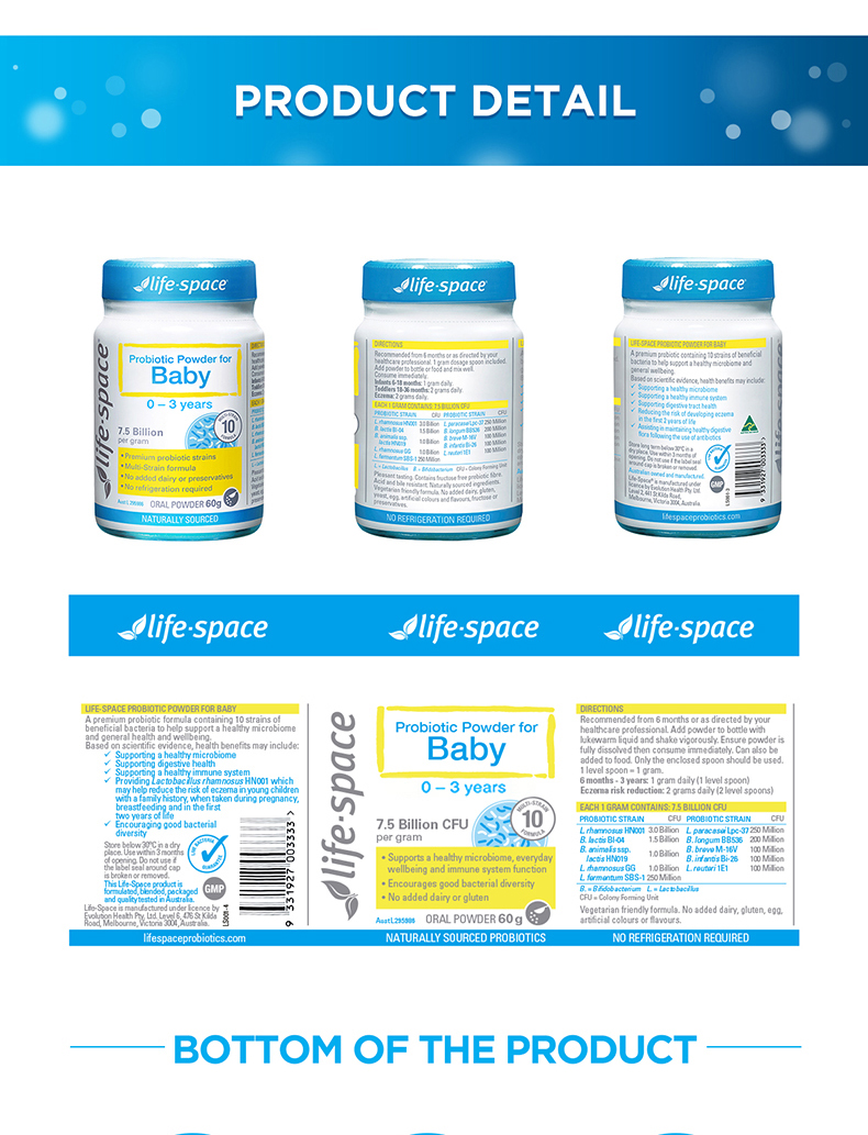 [Official] Life Space Kids Probiotic Powder 60g Supplement 0-36 Months ...
