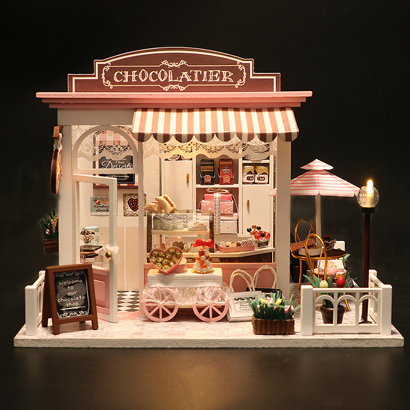 DIY Miniature Dollhouse Kit 3D Puzzle Furniture Assembly Model Doll ...