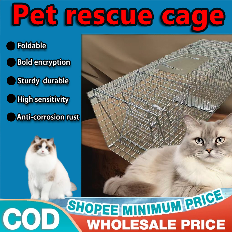 Multifunctional Rescue Cat Trap Cage Foldable Cat Cage Big Scratching ...