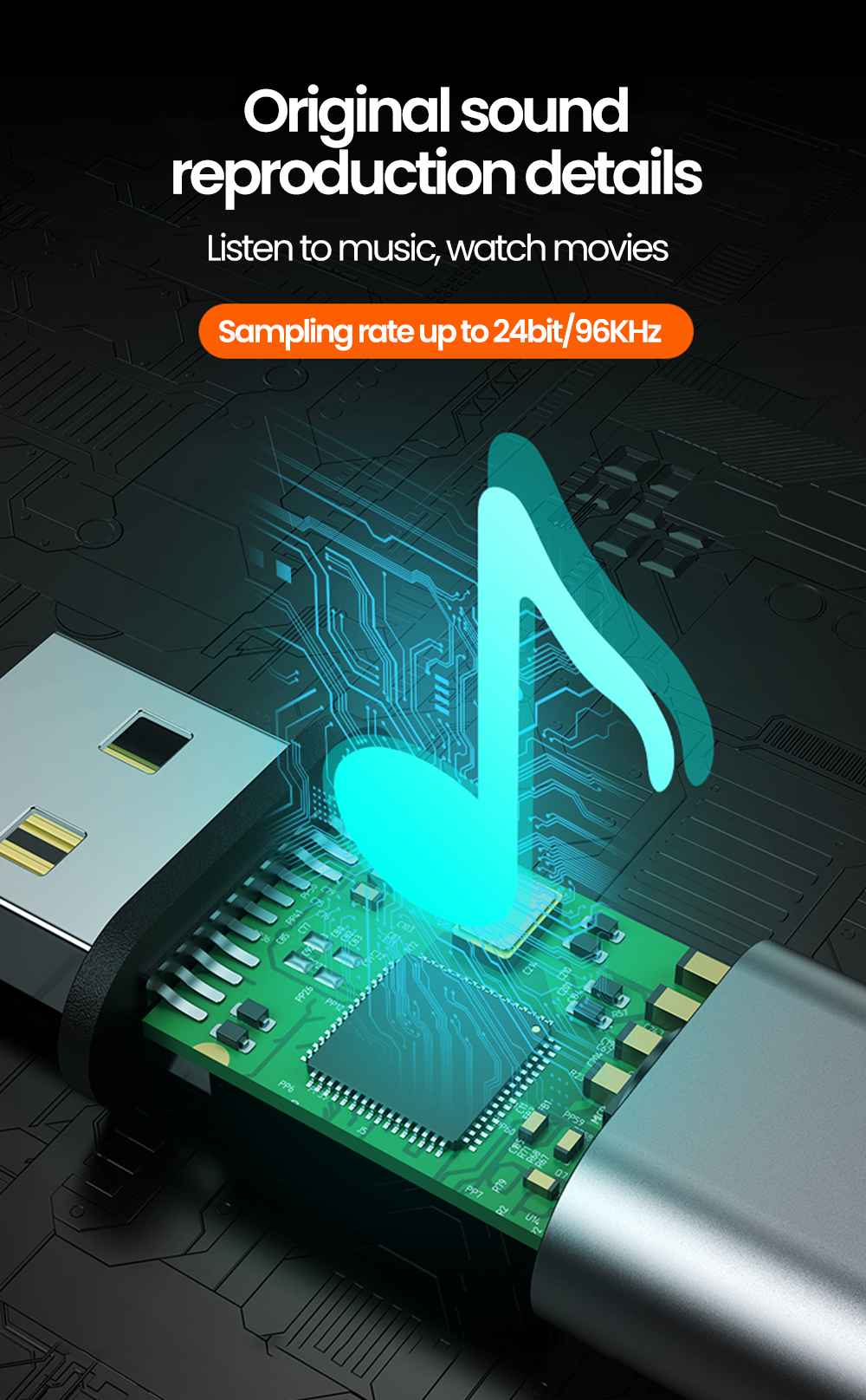 USB Computer Sound Card USB To 3.5mm Single Port Sound Card Headphone ...