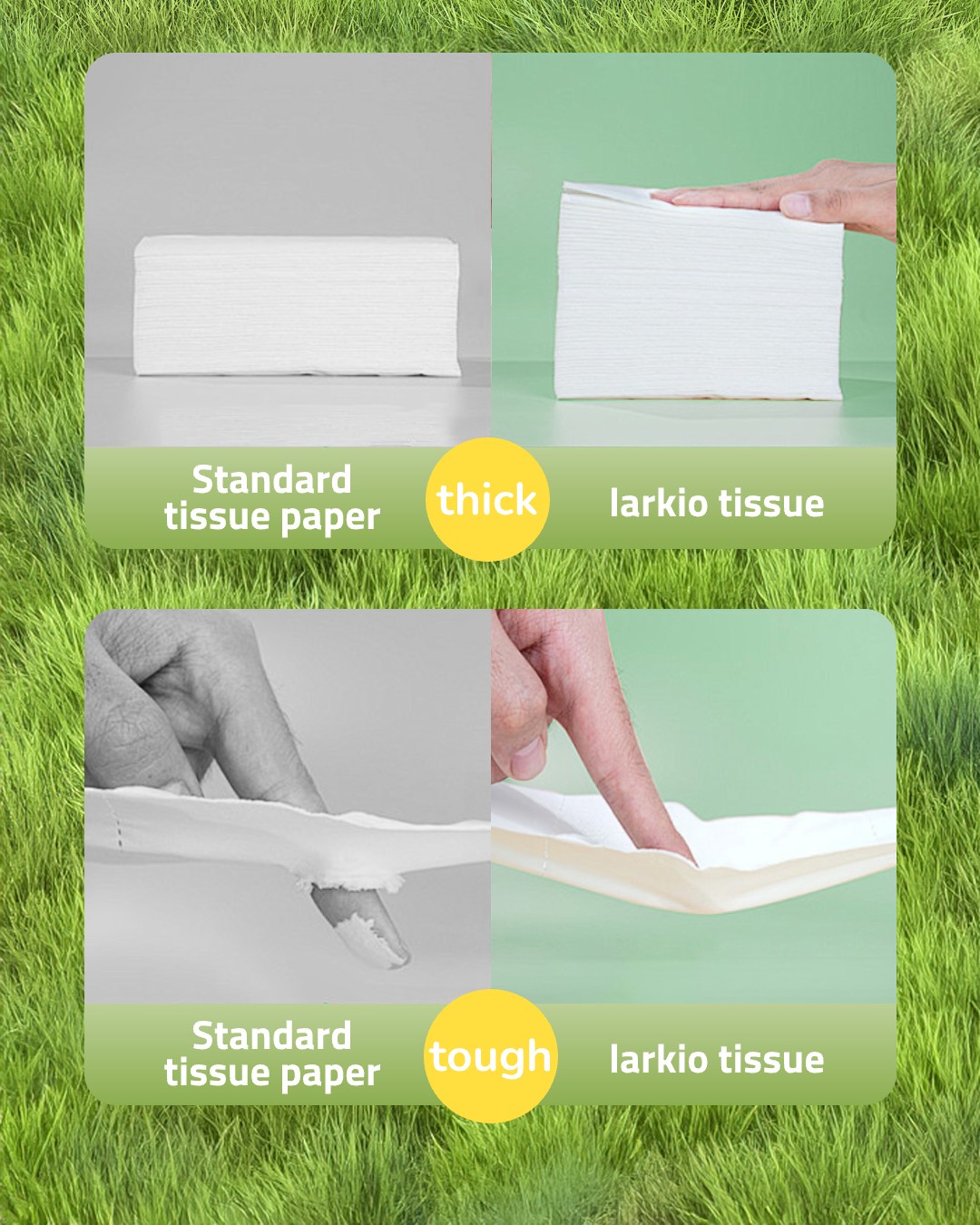 Organic facial tissue plant natural color 4 layers 10 packs comfortable ...